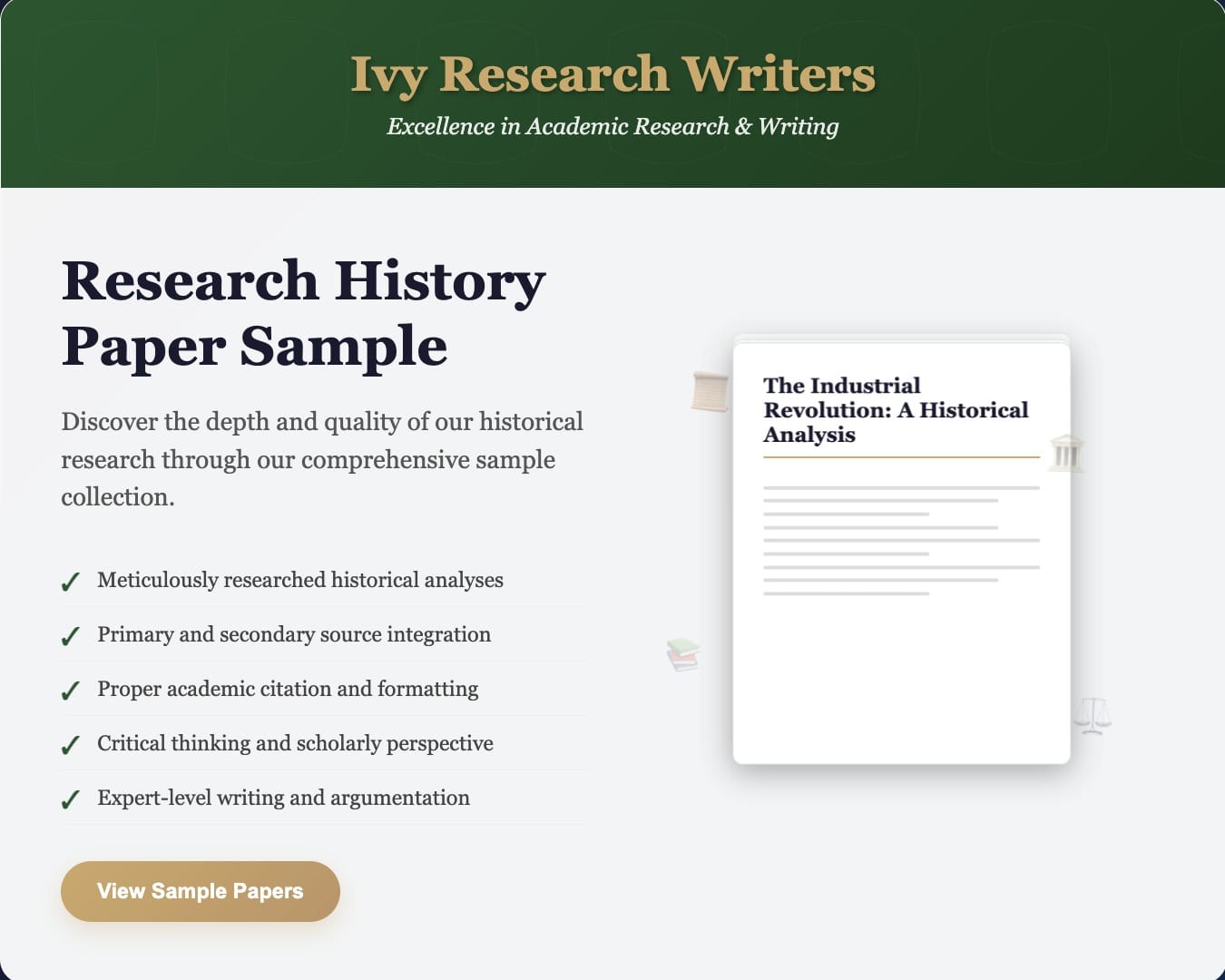 Research History Paper Sample: Best History Research Paper