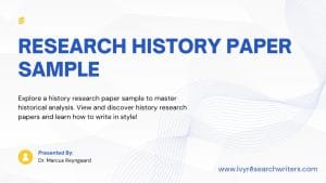 Research History Paper Sample: Best History Research Paper