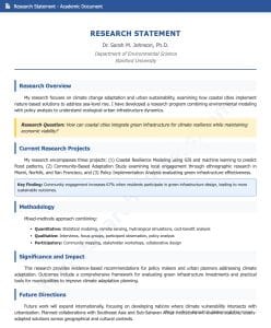 Research Statement Examples: Writing a Research Statement